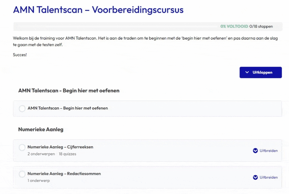 AMN Test Oefenen | Gratis Online Oefentoets