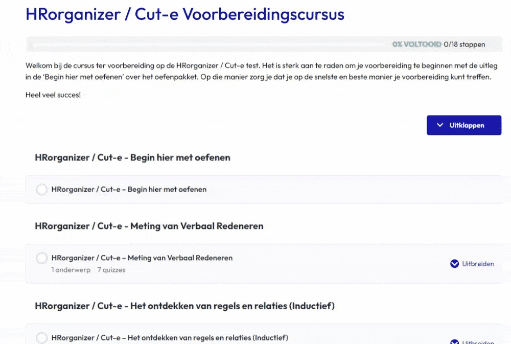 Cut-e assessment | Gratis online oefentoets