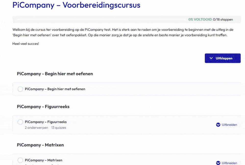 PiCompany oefenen | Connector Ability Test Oefenen Gratis