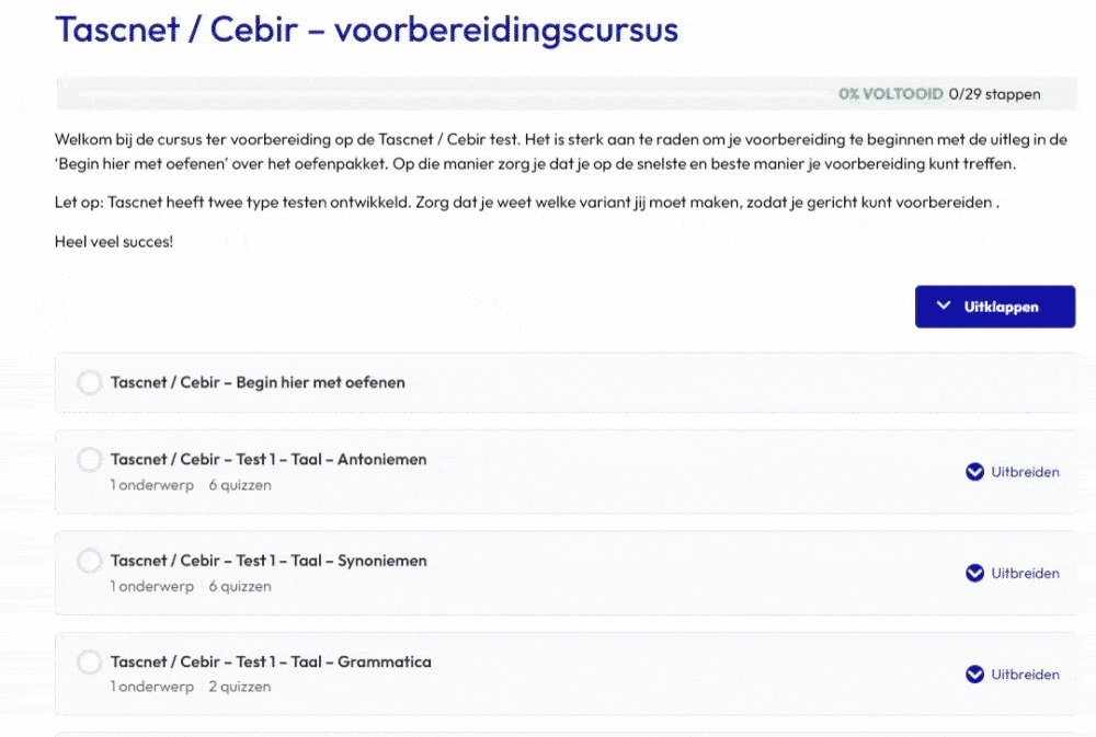 Cebir oefenen | Gratis 5 online oefentesten