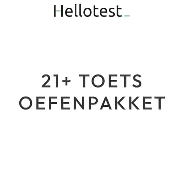 21+ toets oefenen? | Gratis online oefenen